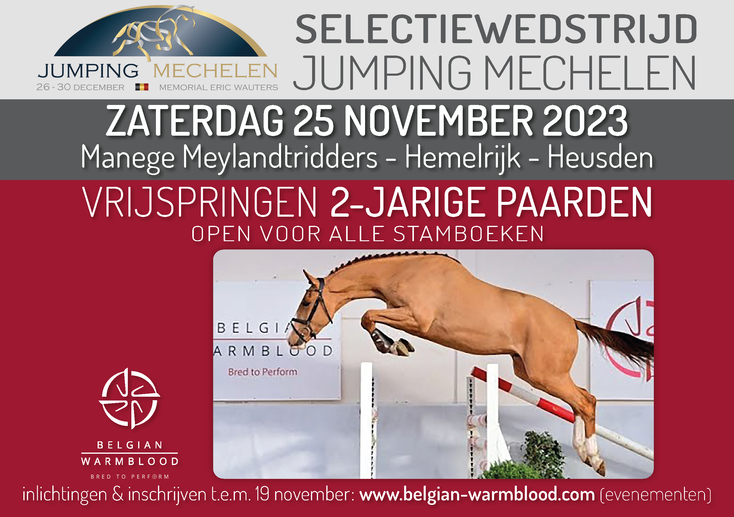Selectiewedstrijd Vrijspringen Jumping Mechelen - Limburg | Belgian ...